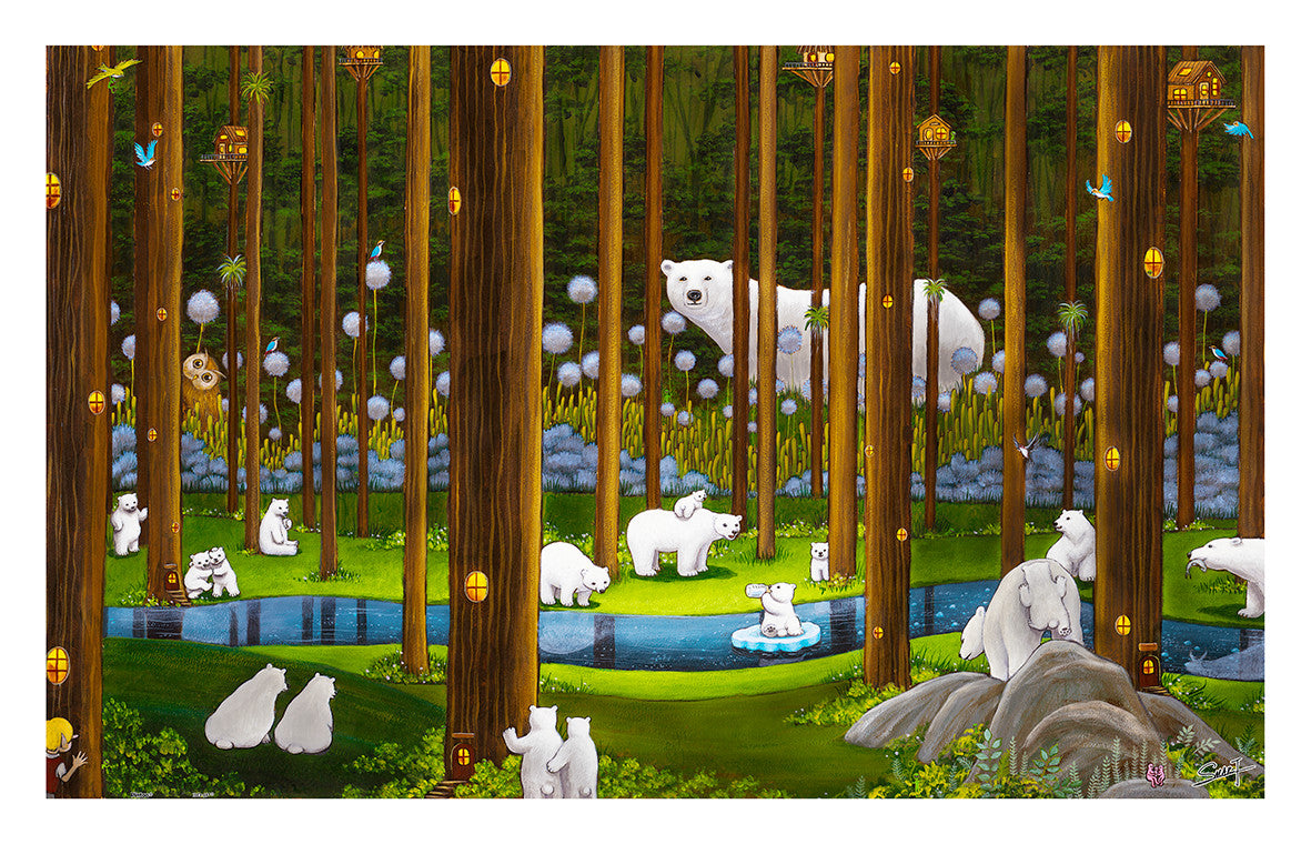 1000 Piece Premium 2D Puzzles - SMART: Polar Bears in the Forest ...